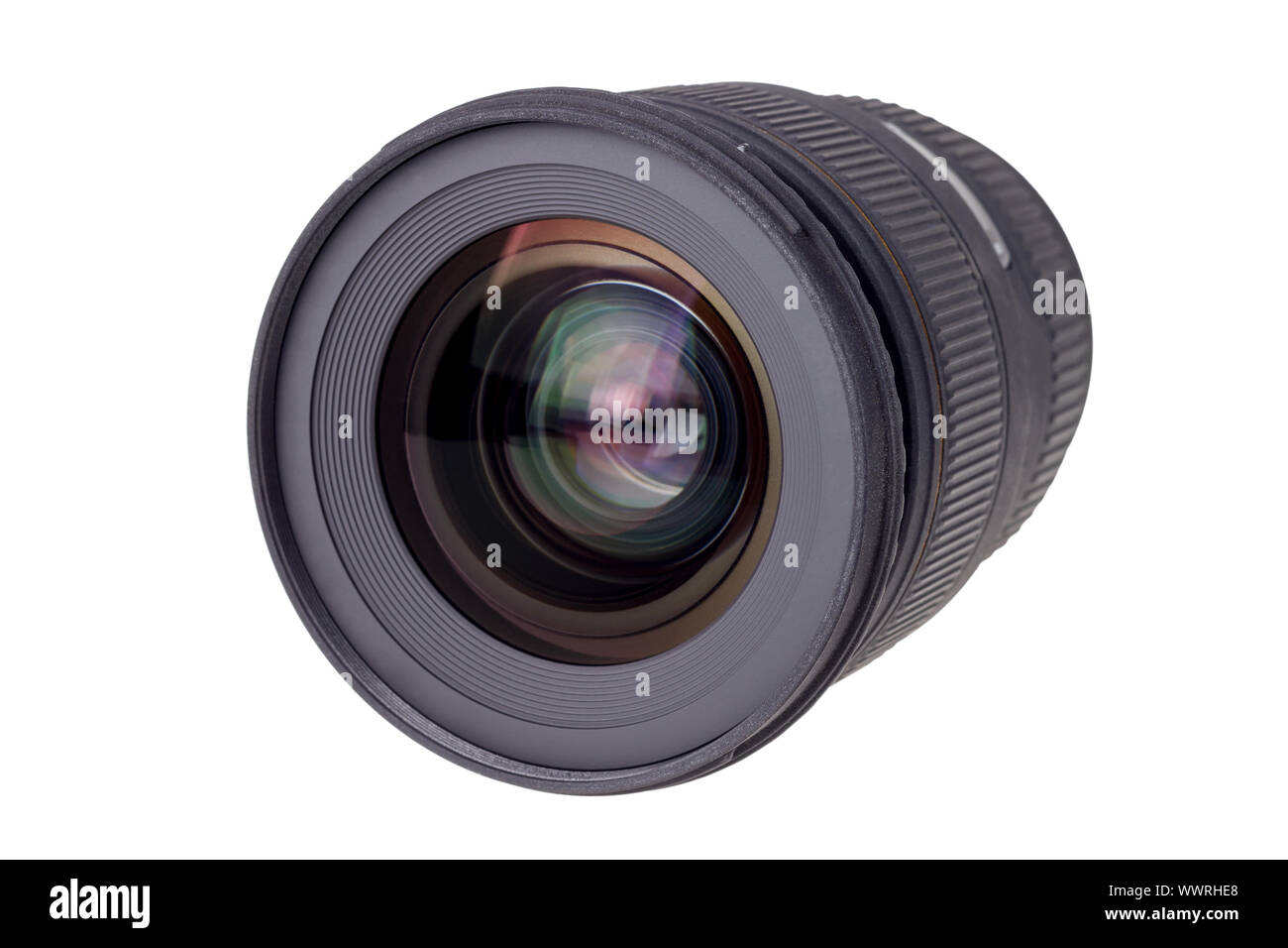 Lens of modern digital camera, view of front lens Stock Photo - Alamy