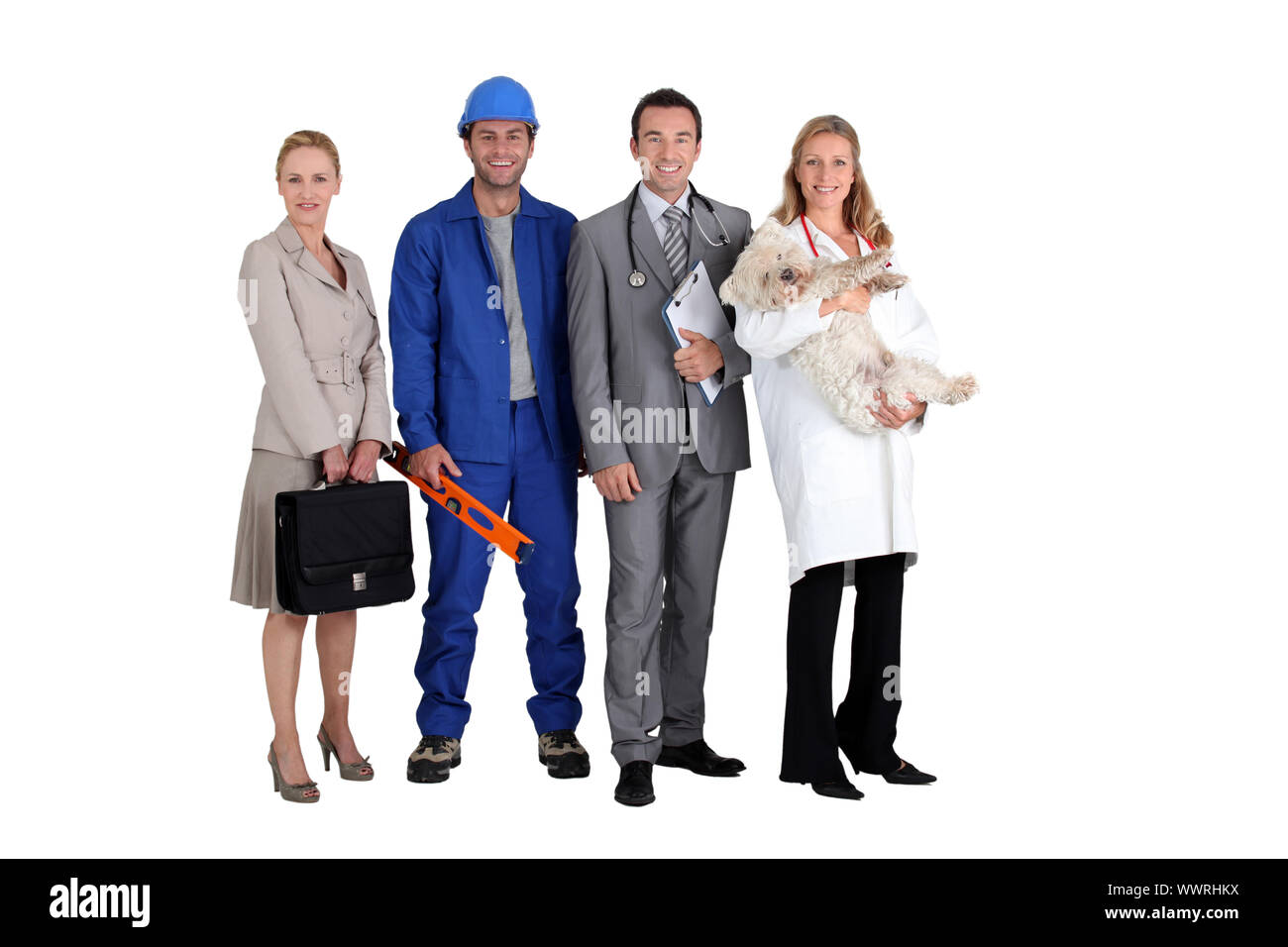Group of four different people Cut Out Stock Images & Pictures - Alamy