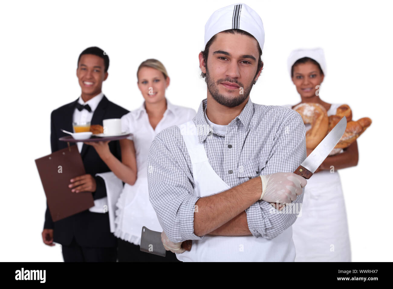 People working in the service sector Stock Photo - Alamy
