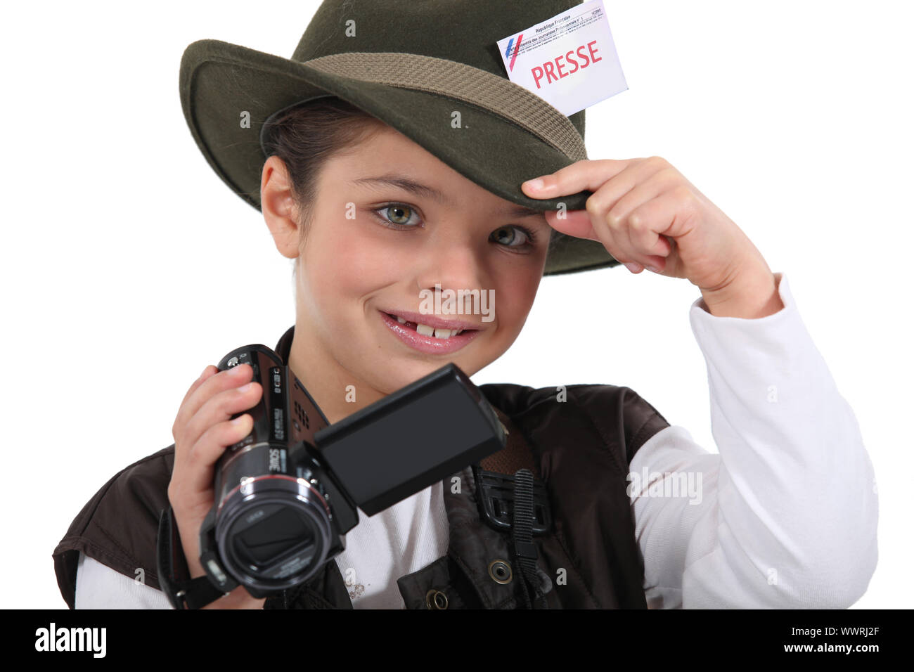 News reporter kid hi-res stock photography and images - Alamy