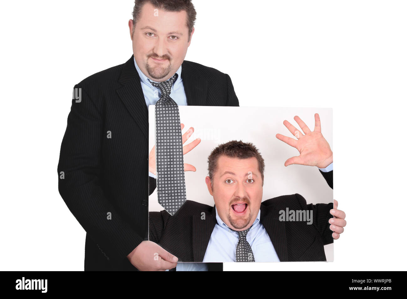 serious but funny Stock Photo - Alamy