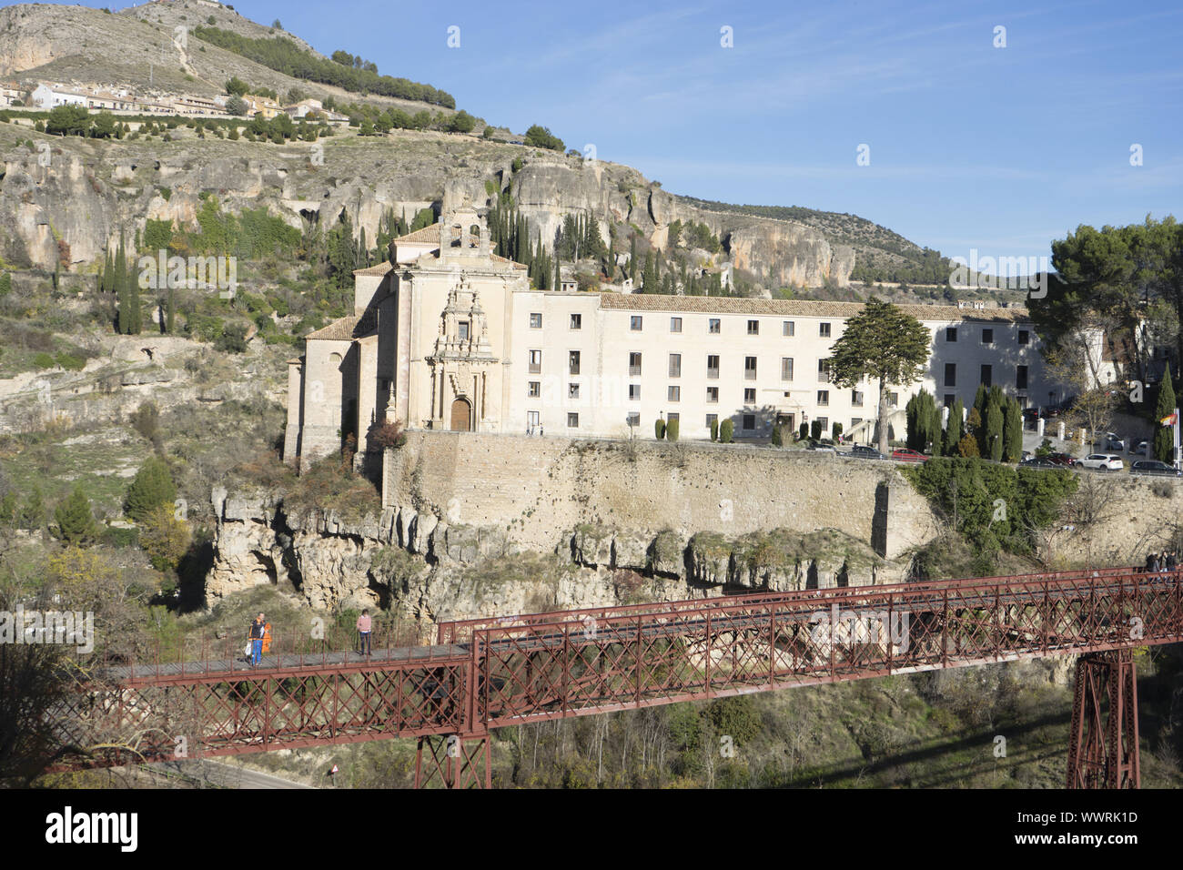 Enchanted city of Cuenca, in Spain. Famous for the hanging houses and ...