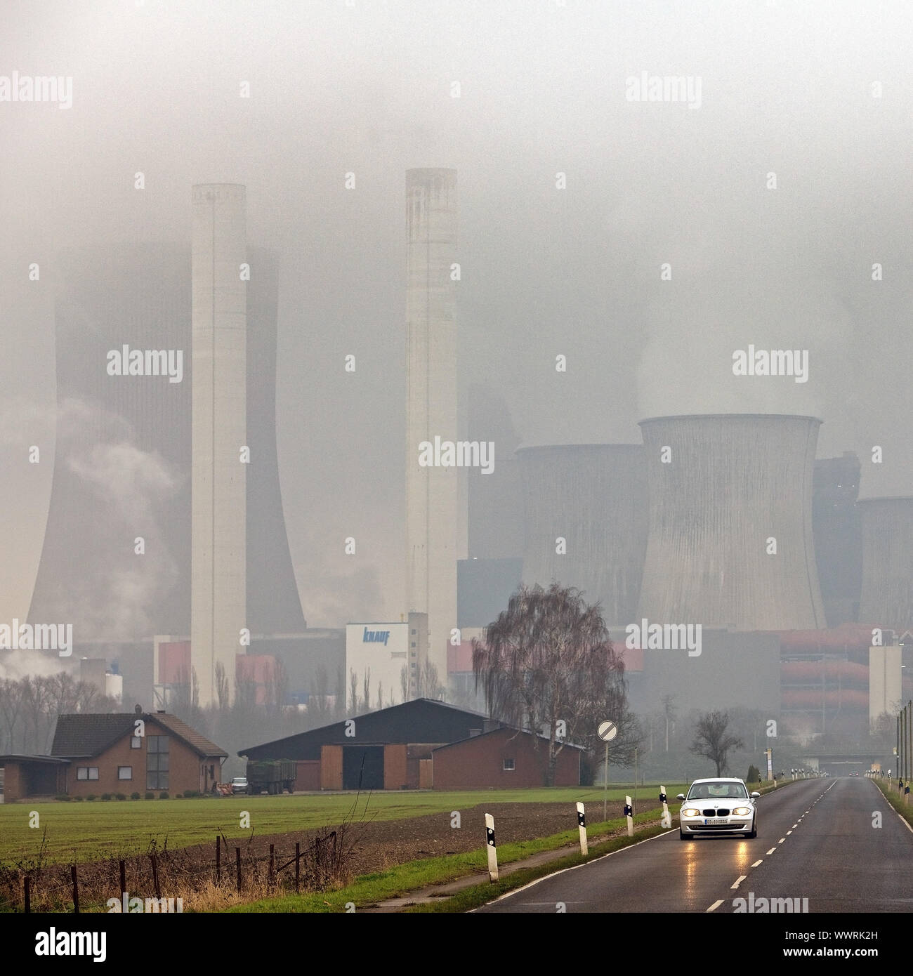 Niederaussem Power Station, Bergheim, Rhenish mining area, North Rhine ...