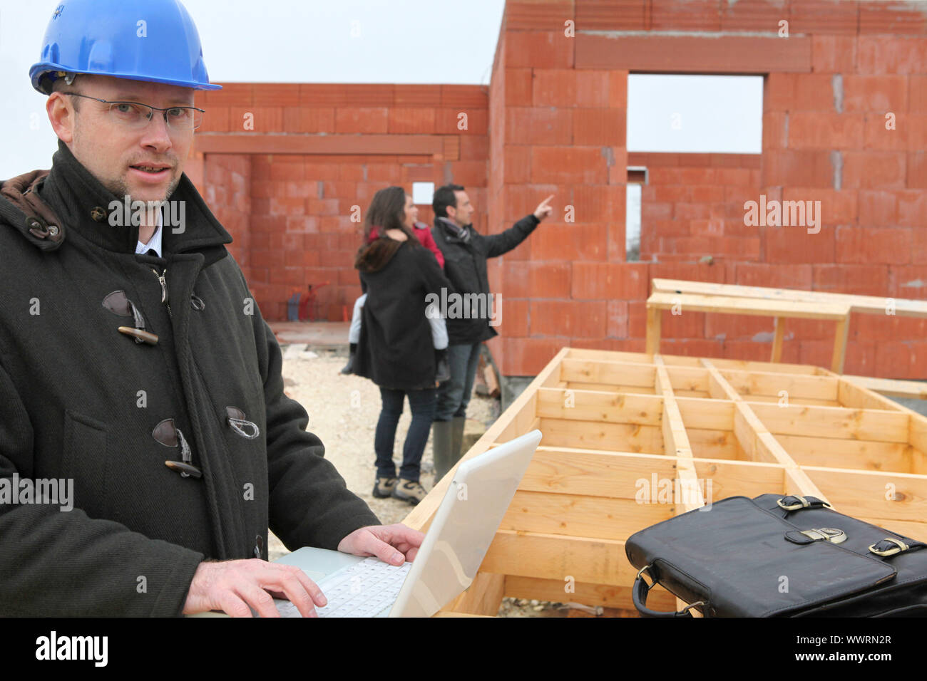 Couple visiting their future home Stock Photo - Alamy