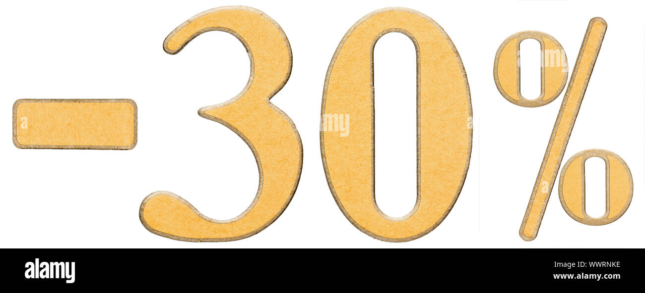 Minus of thirty percent hi-res stock photography and images - Alamy