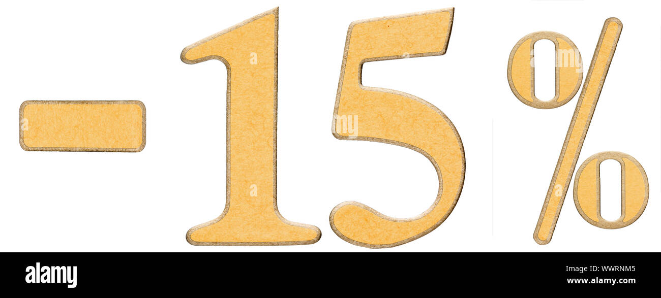 Fifteen percent hi-res stock photography and images - Alamy
