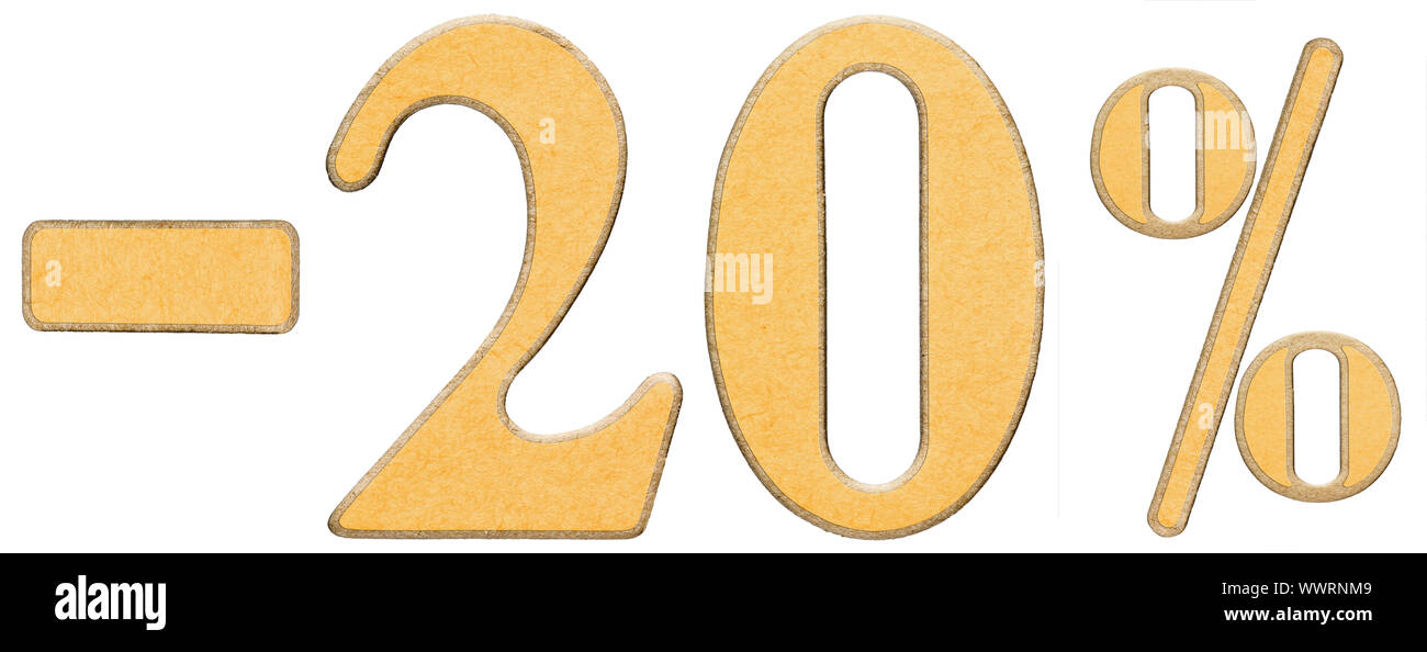 Minus 20 percent hi-res stock photography and images - Alamy