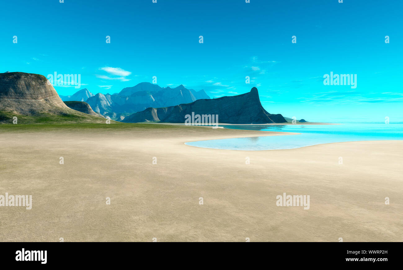 An image of a nice beach scenery background Stock Photo - Alamy