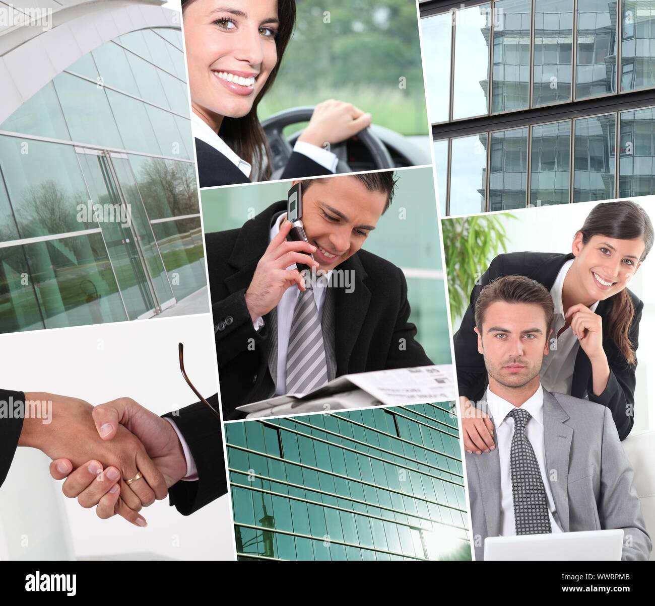 Collage building workers hi-res stock photography and images - Alamy