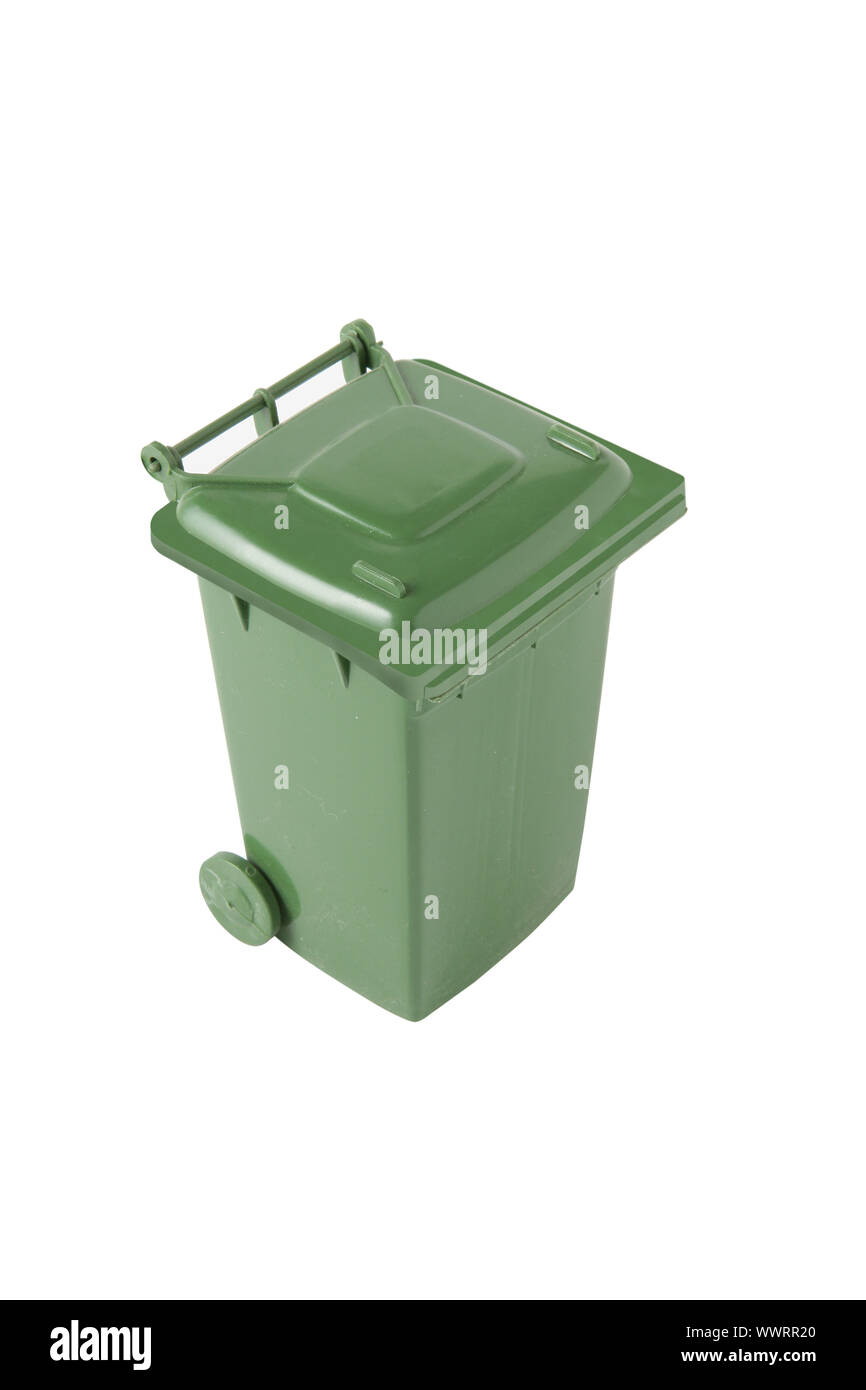 Rubbish bin green lid Cut Out Stock Images & Pictures - Alamy