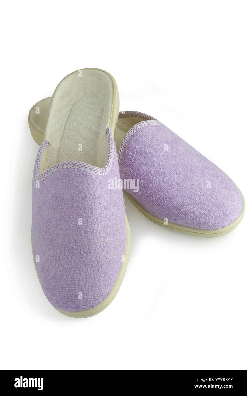 Purple slippers hi-res stock photography and images - Alamy