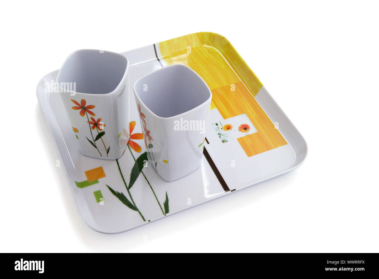 Tea tray mugs Cut Out Stock Images & Pictures - Alamy