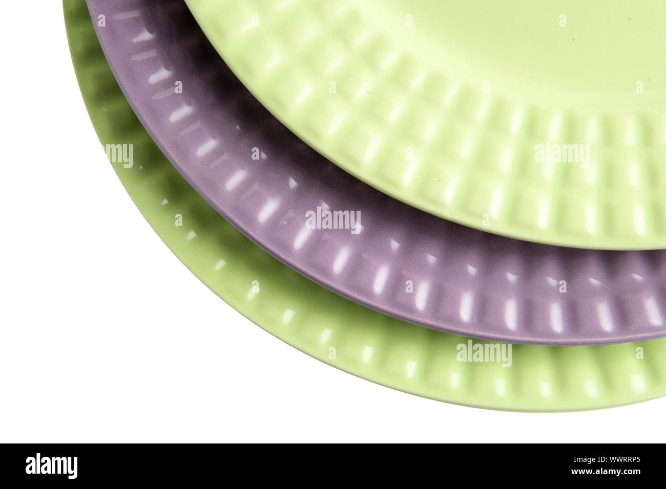 Pile of plates Stock Photo - Alamy