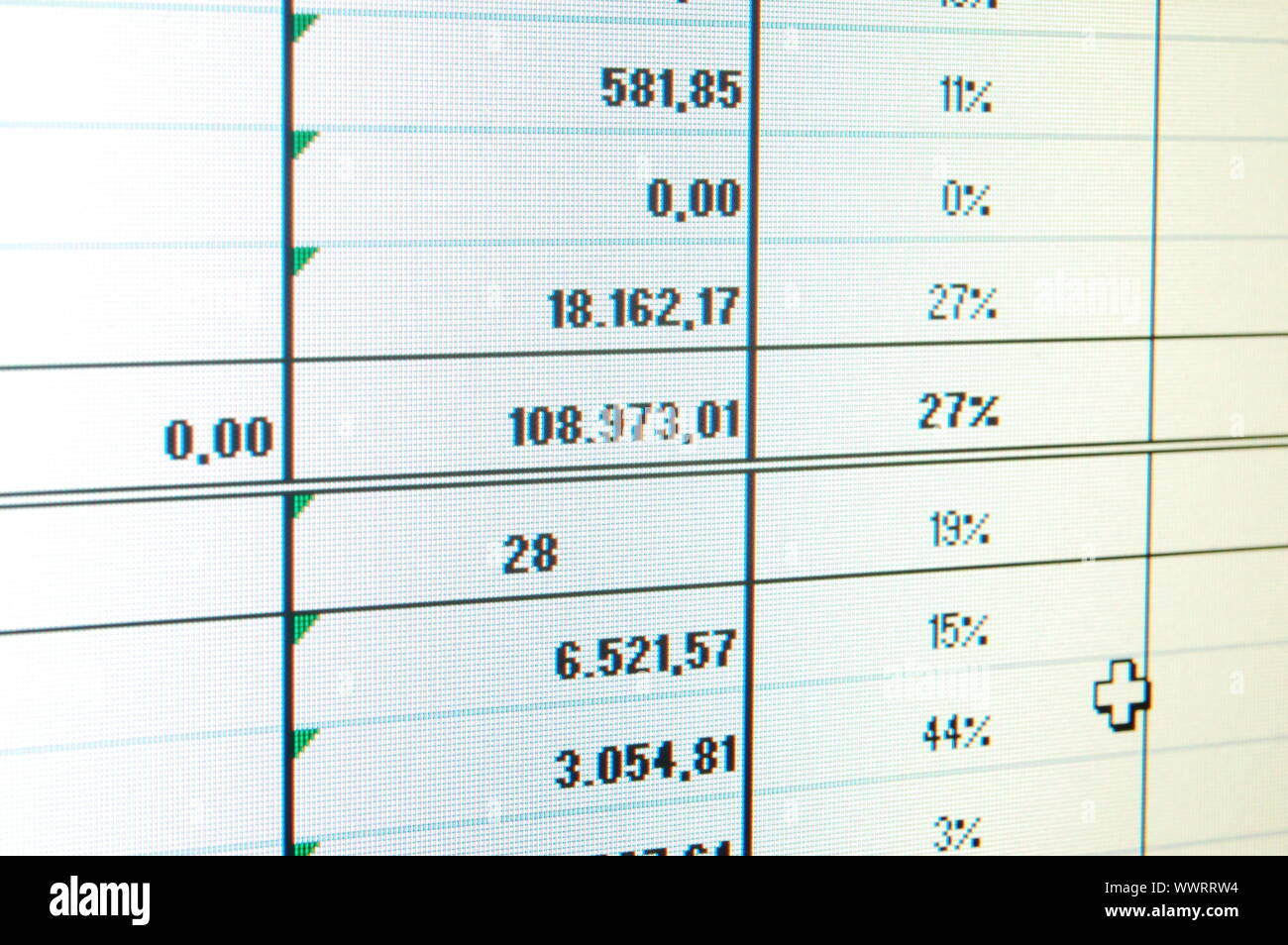 business statistics and data showing financial success Stock Photo - Alamy