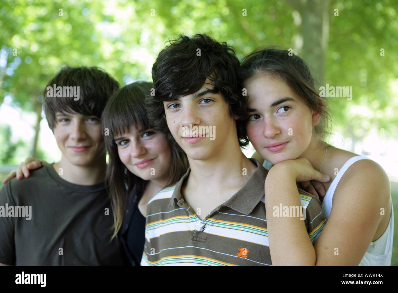 Children stood hi-res stock photography and images - Alamy