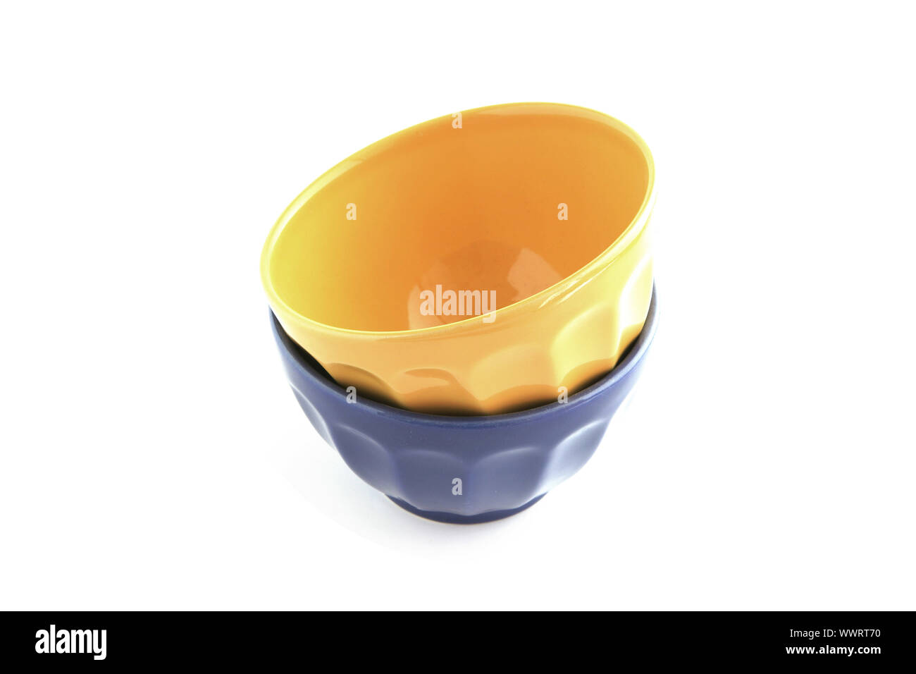 Two empty bowls Stock Photo - Alamy