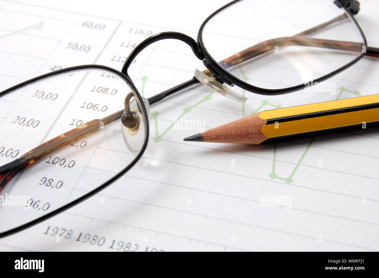 business chart showing financial success at the stock market Stock ...