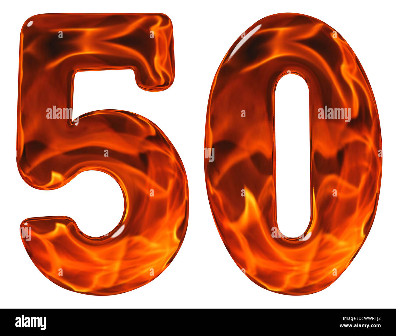 Numeral 50 fifty isolated on hi-res stock photography and images - Alamy