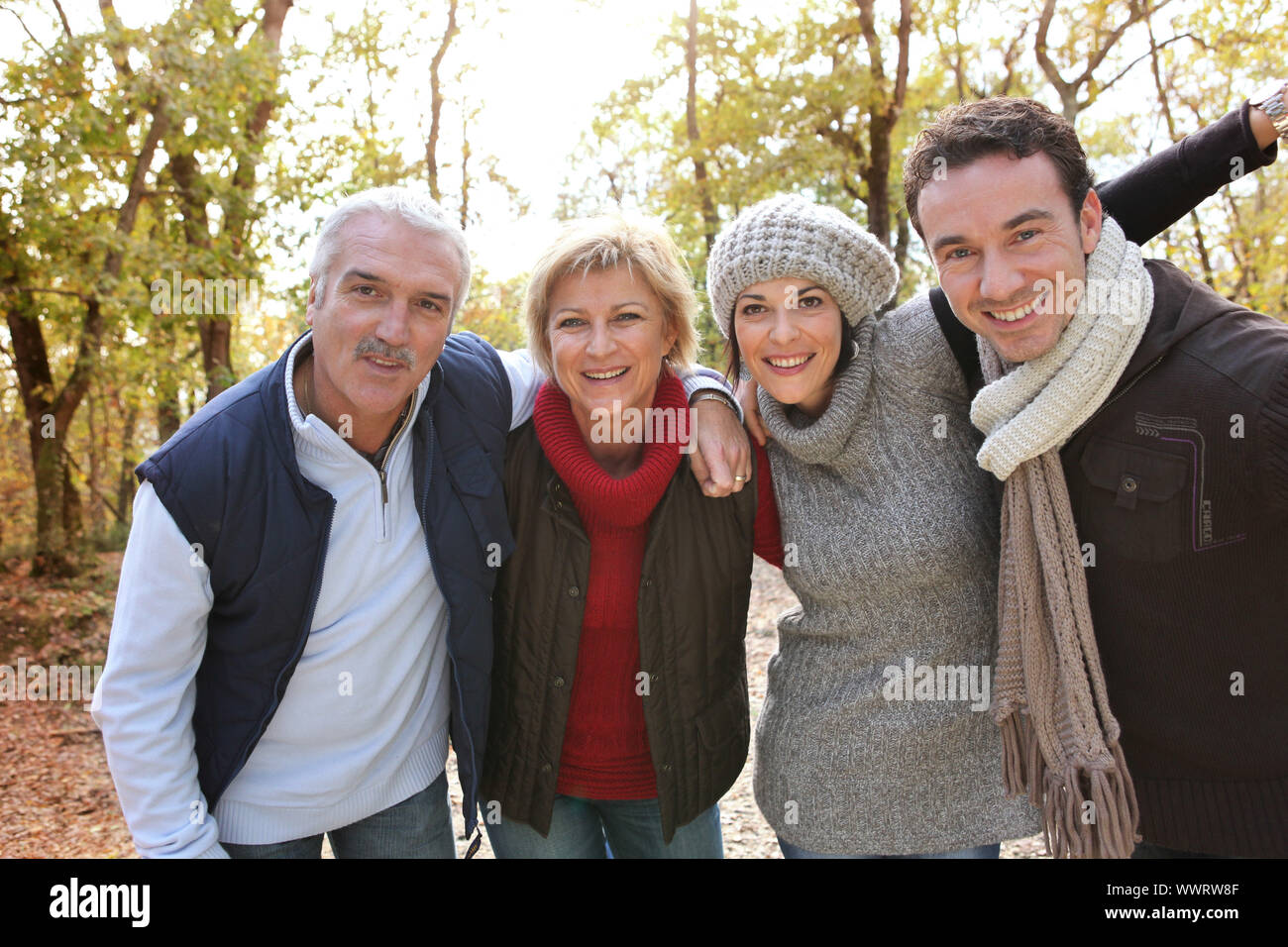 Two generations of family members Stock Photo - Alamy