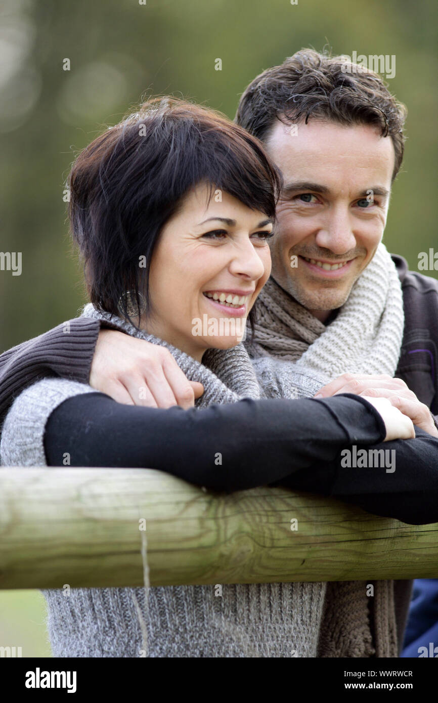Couple in the countryside Stock Photo - Alamy