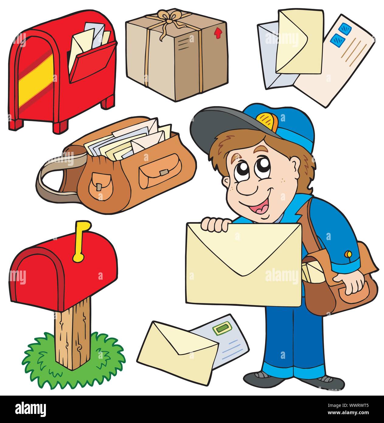 Letter box collection Cut Out Stock Images & Pictures - Alamy