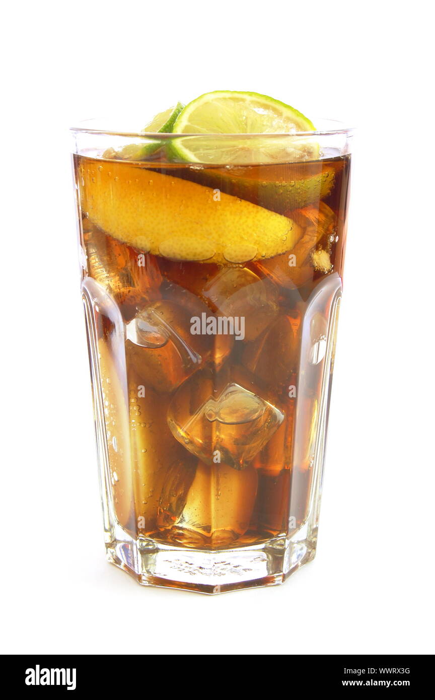 cool cole drink isolated on white background Stock Photo - Alamy