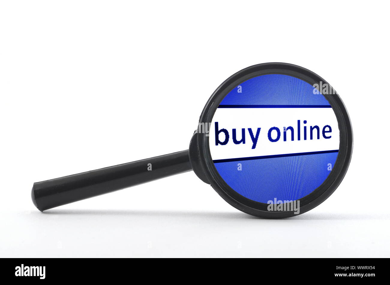 internet search or business concept with magnifying glass Stock Photo ...