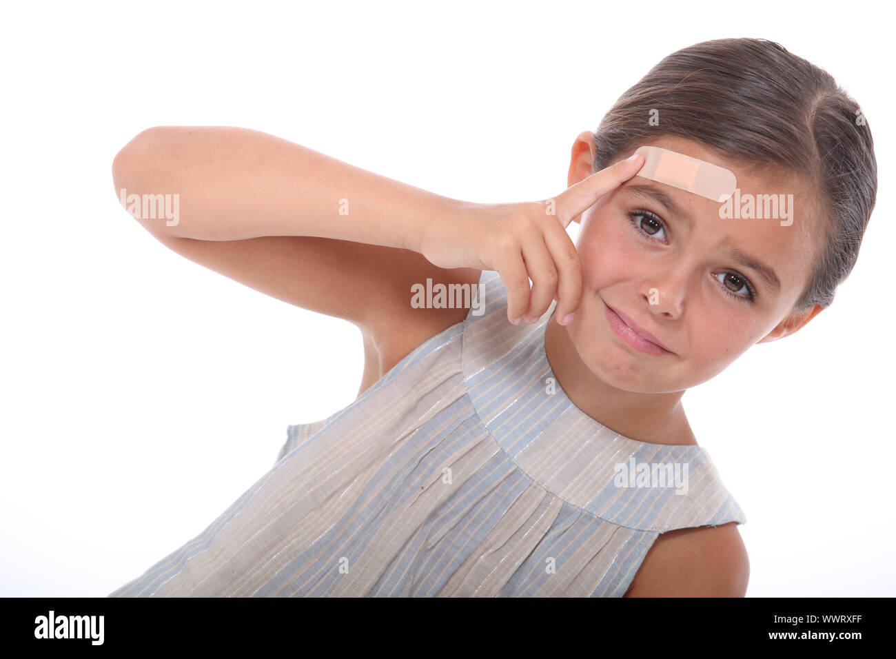 Plaster on forehead hi-res stock photography and images - Alamy