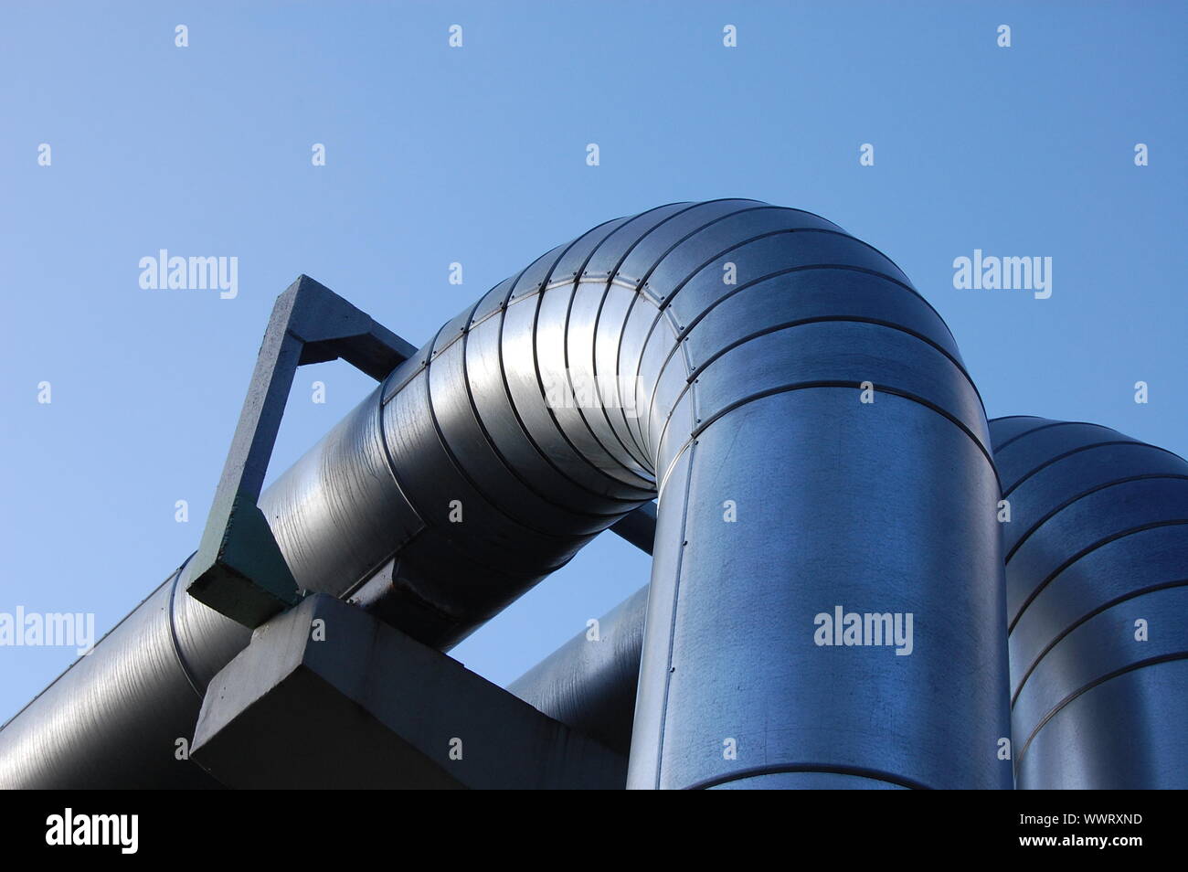 pipes of an industrial oil pipeline for the transport of oil Stock ...