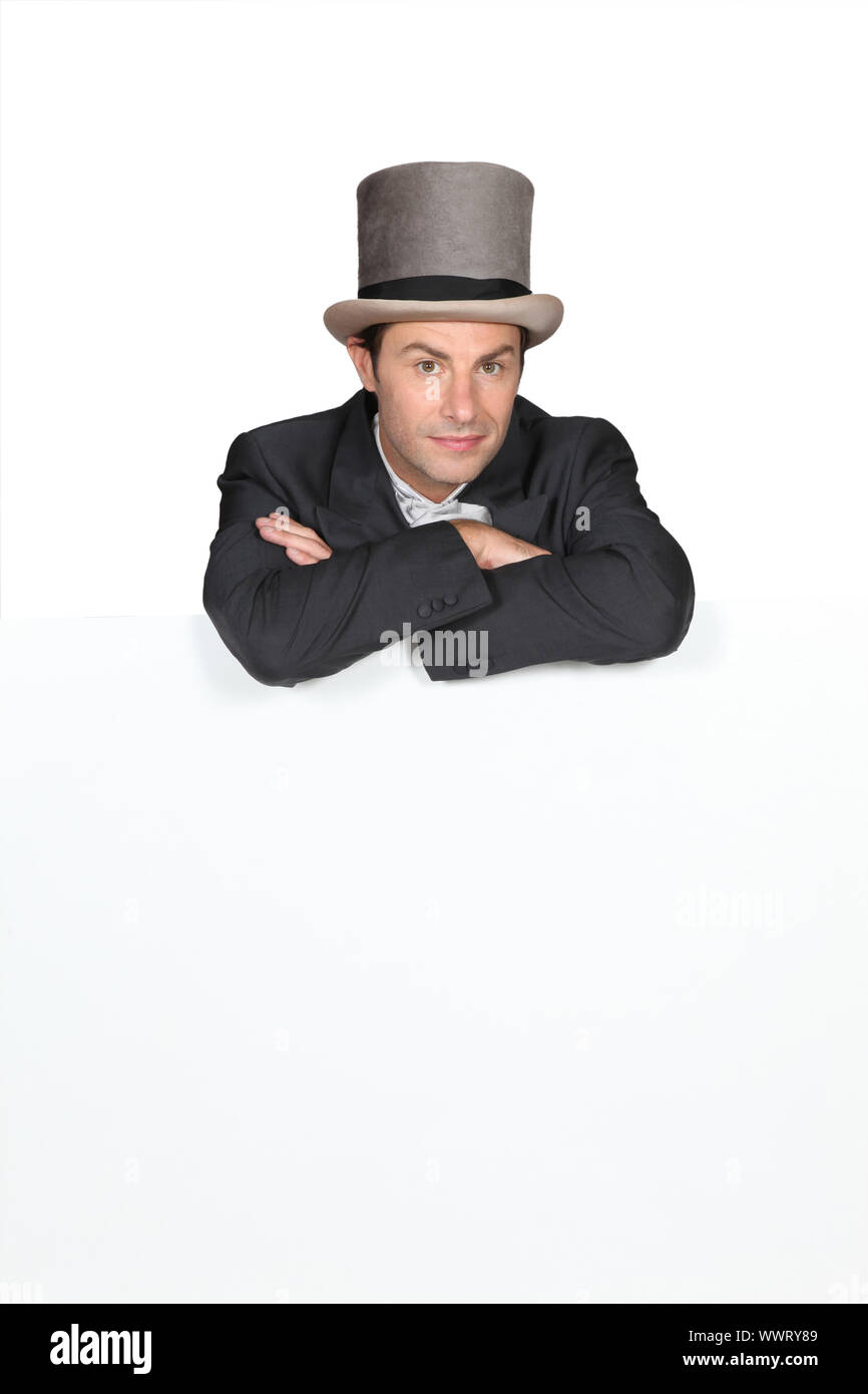 Top hat man tailcoat hi-res stock photography and images - Alamy