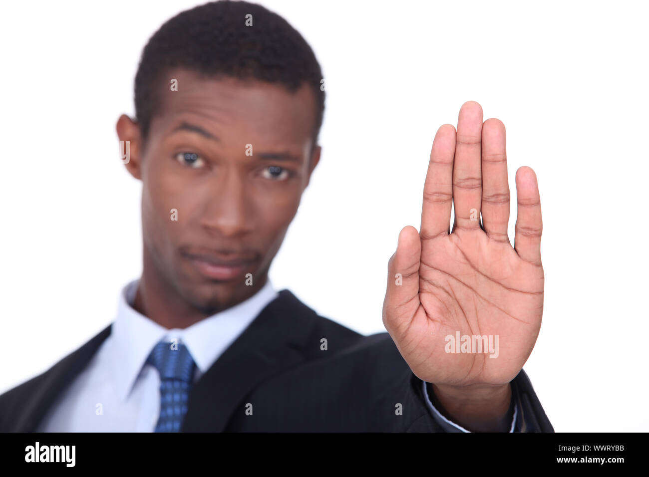 character with hand up Stock Photo - Alamy