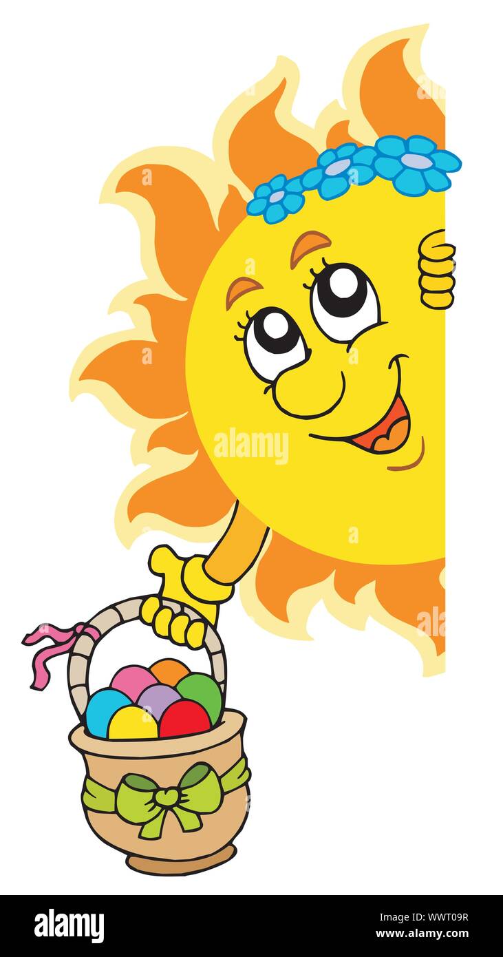 Sunshine face egg Stock Vector Images - Alamy