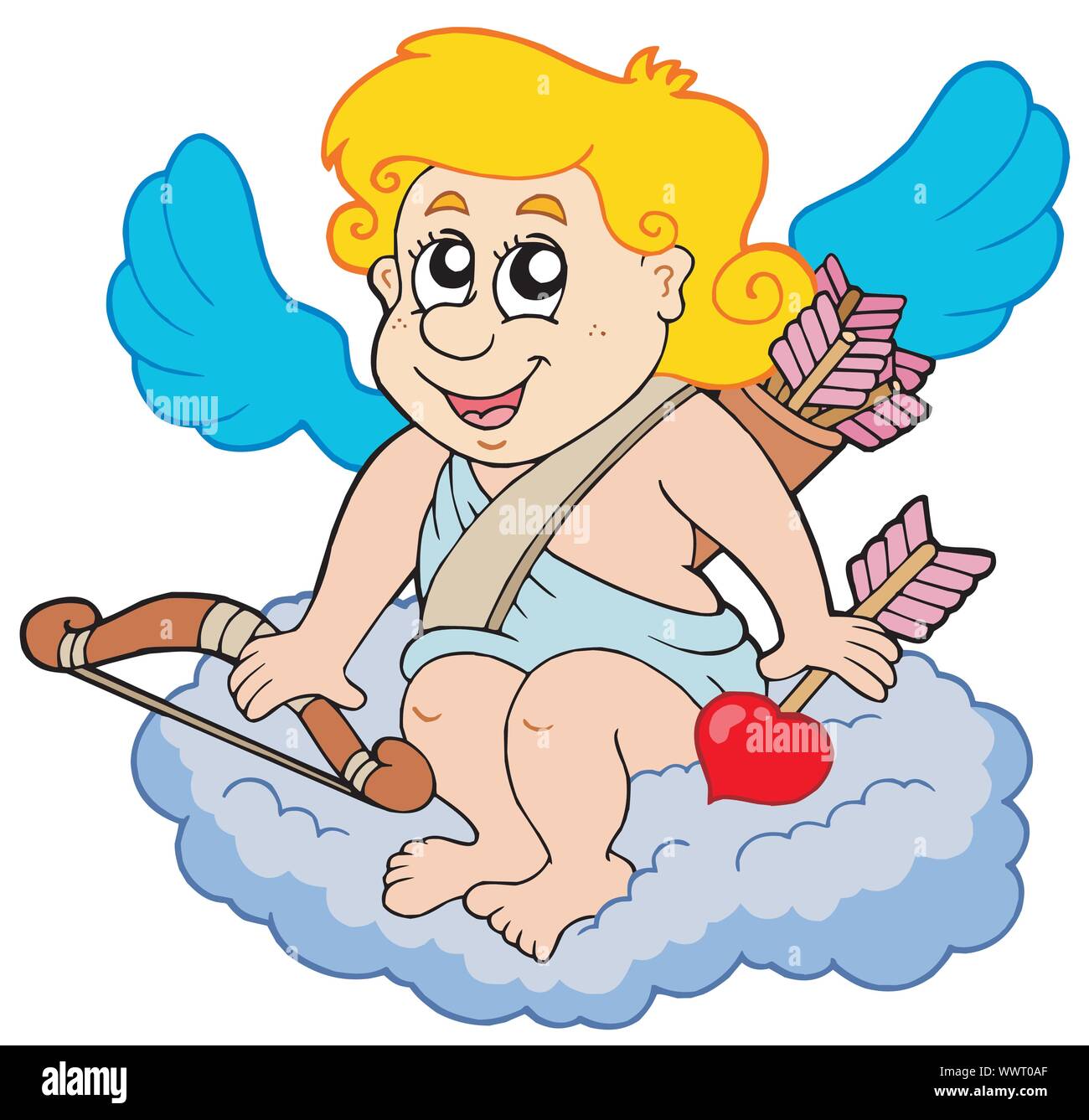 Boy bow arrow heart on hi-res stock photography and images - Alamy