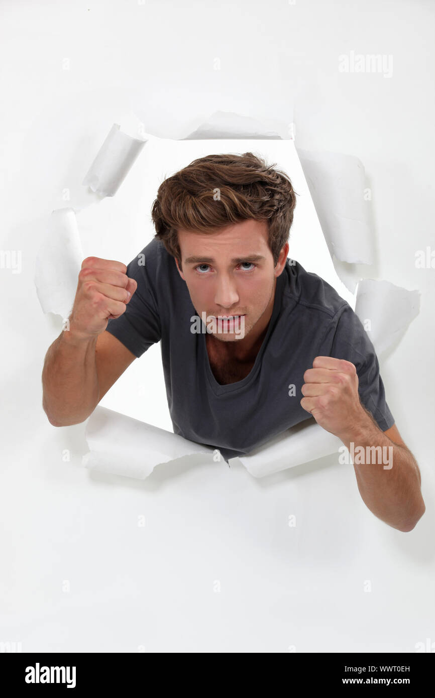Break through barrier hi-res stock photography and images - Alamy