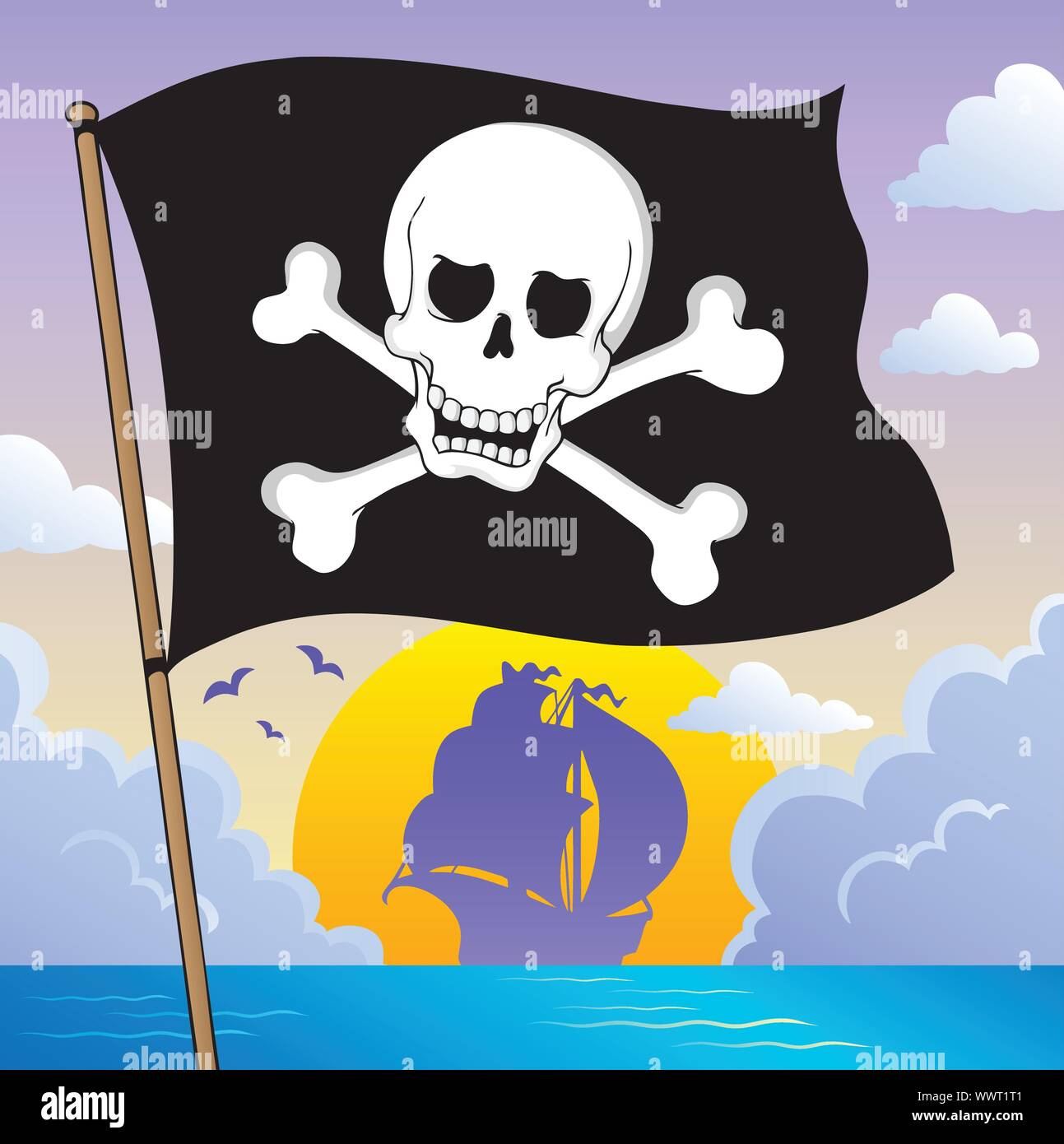 Pirate banner hi-res stock photography and images - Alamy