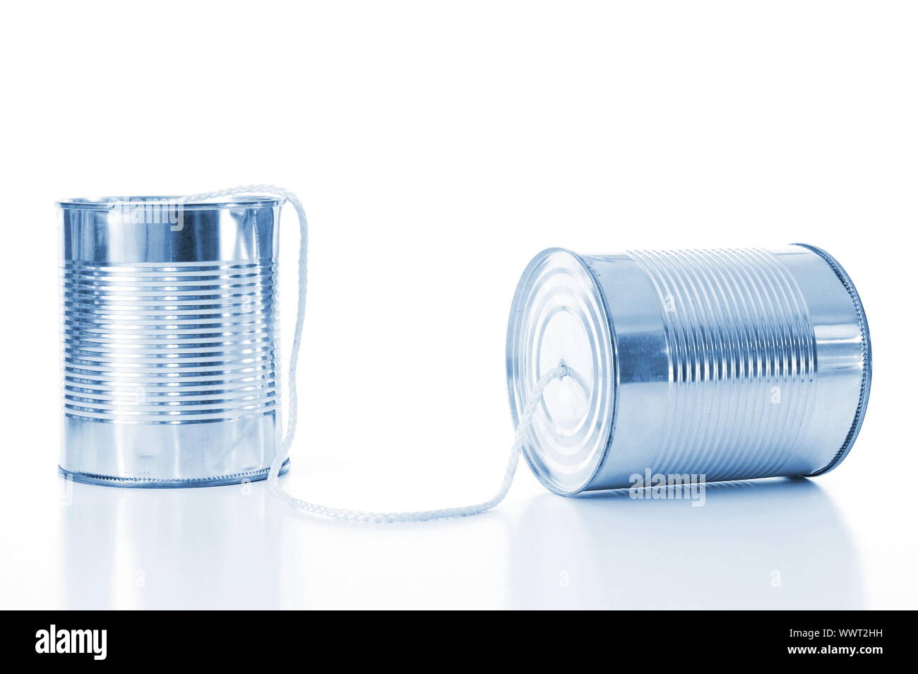 ton can phone showing business communication concept Stock Photo - Alamy