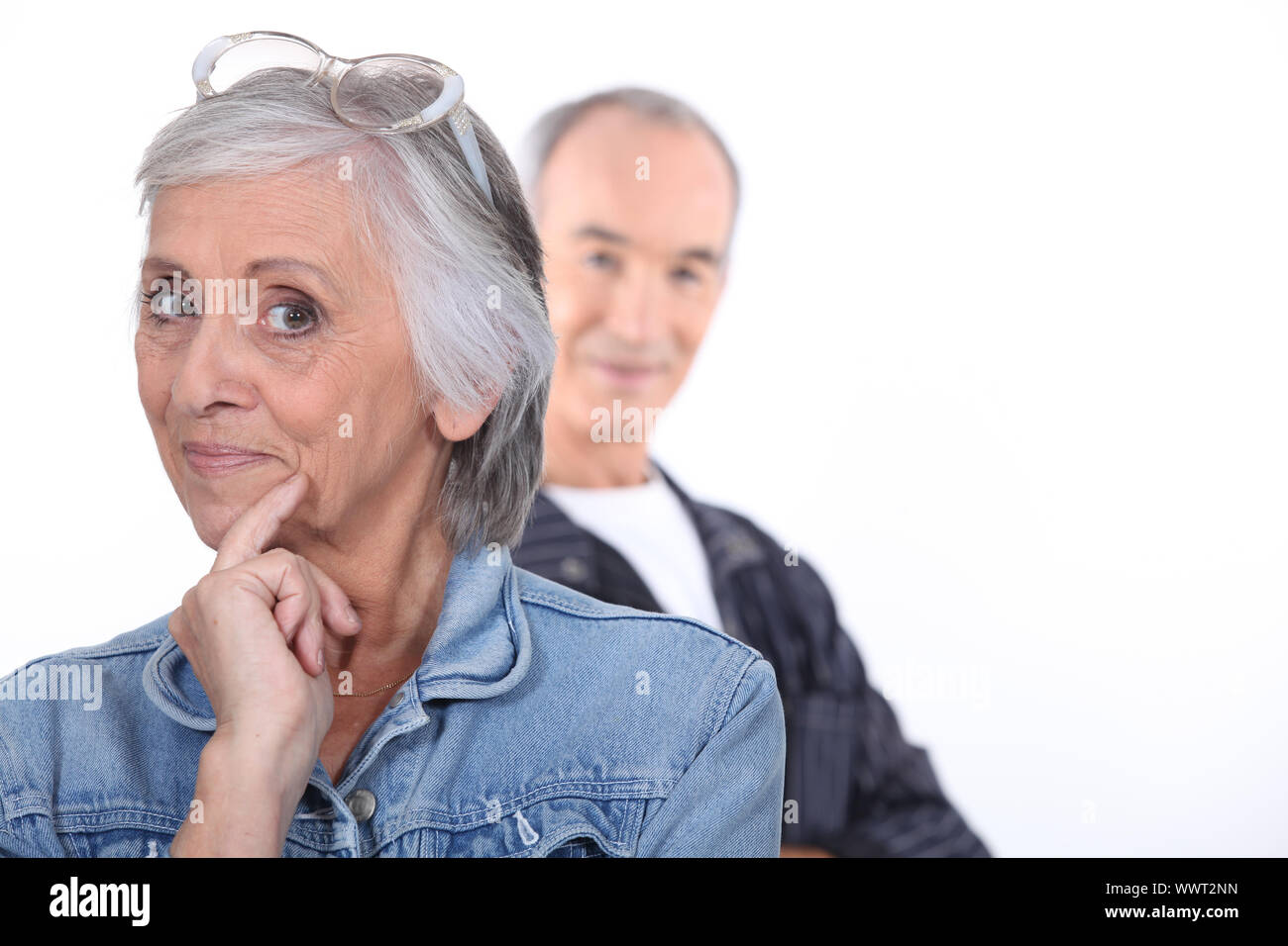 Funny middle-aged couple Stock Photo - Alamy
