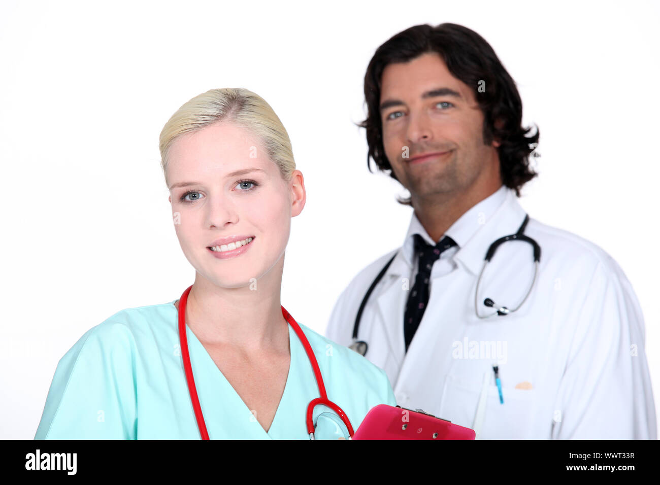 Doctor and nurse Stock Photo - Alamy