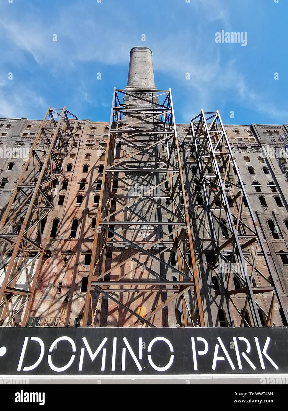 New York, USA - June 5th 2019:Domino Park in Brooklyn, Williamsburg ...