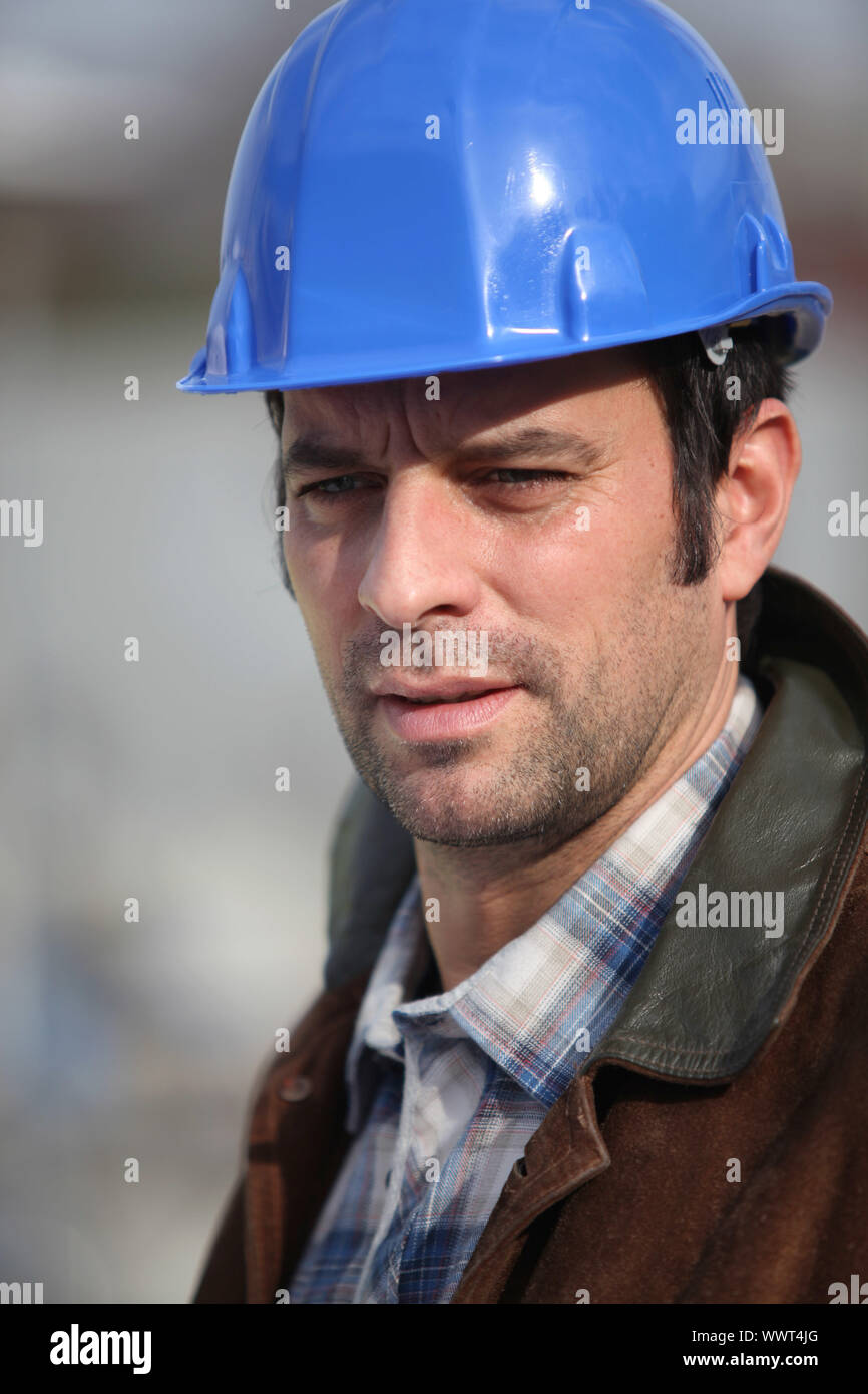 Engineer on site Stock Photo - Alamy