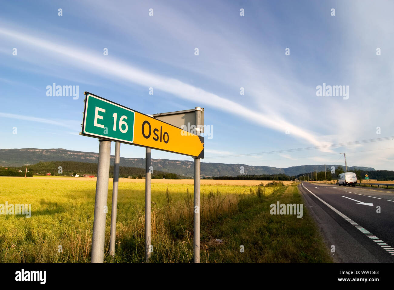 Oslo Traffic Sign Stock Photo - Alamy