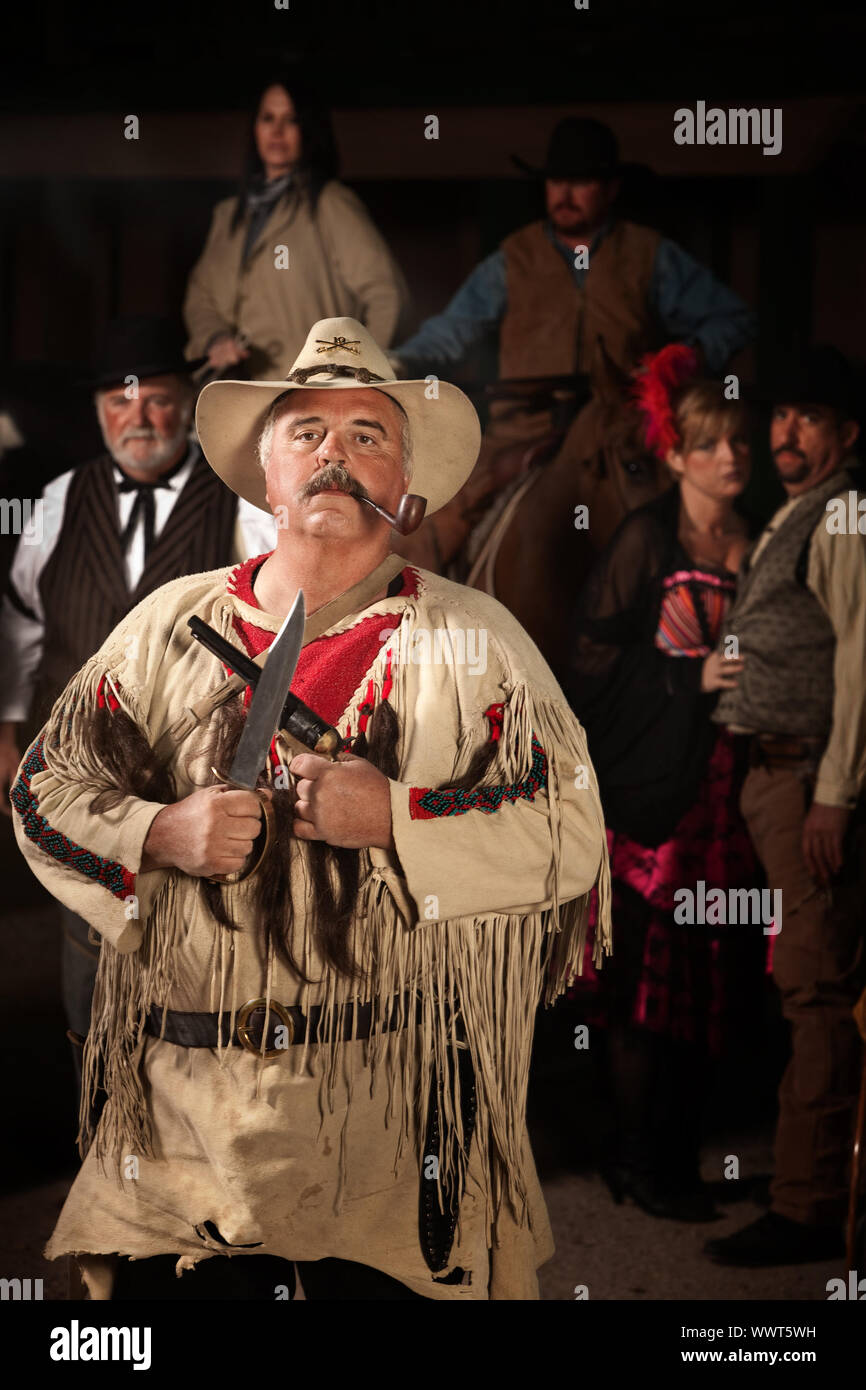 Frontiersman 1800s hi-res stock photography and images - Alamy