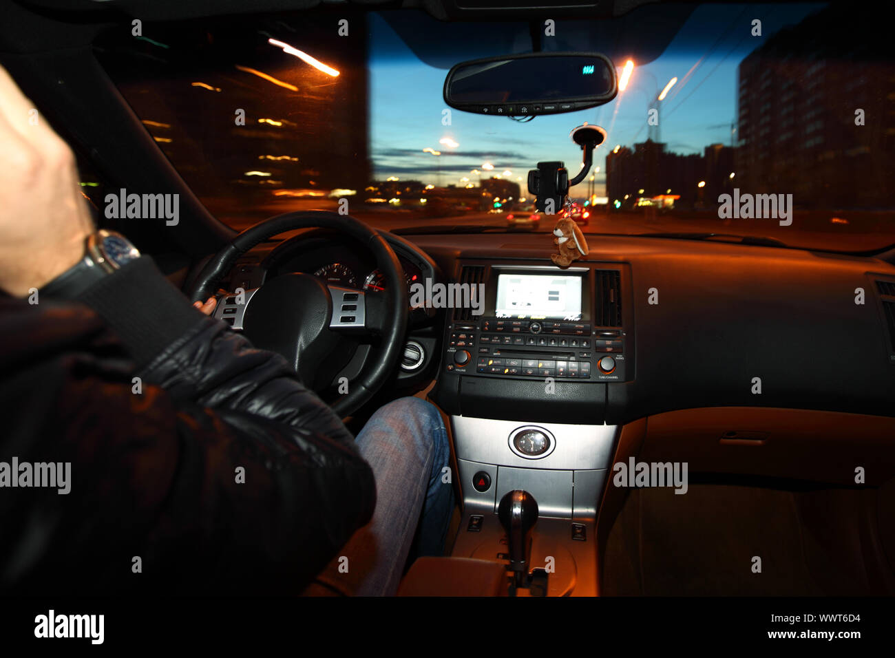 speed driver inside the car Stock Photo - Alamy