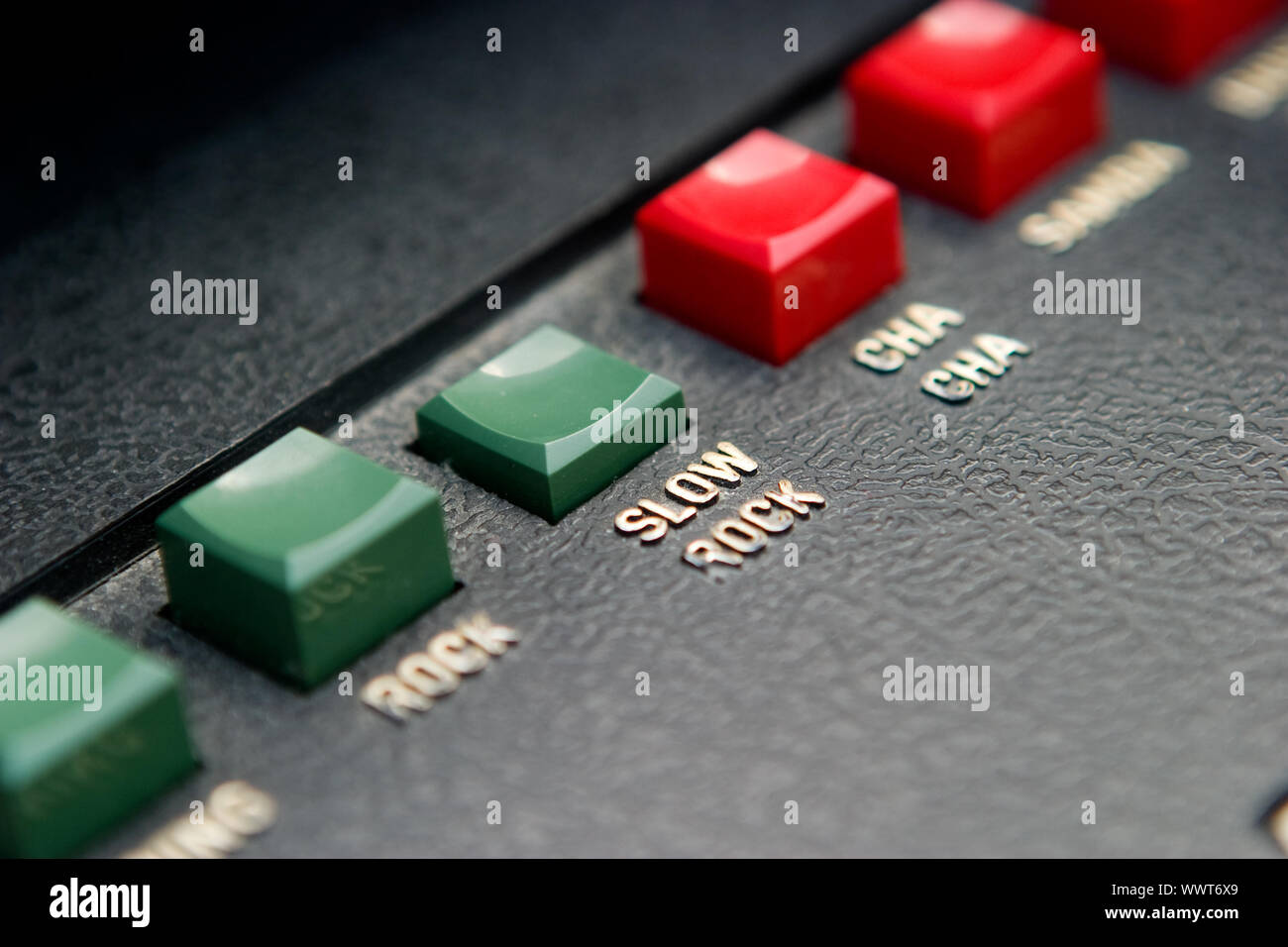 Retro Rock Button Stock Photo - Alamy