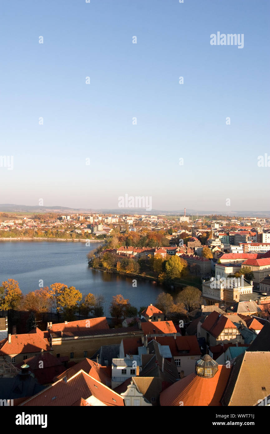 Aerial landscape of Tabor, Czech Republic Stock Photo - Alamy