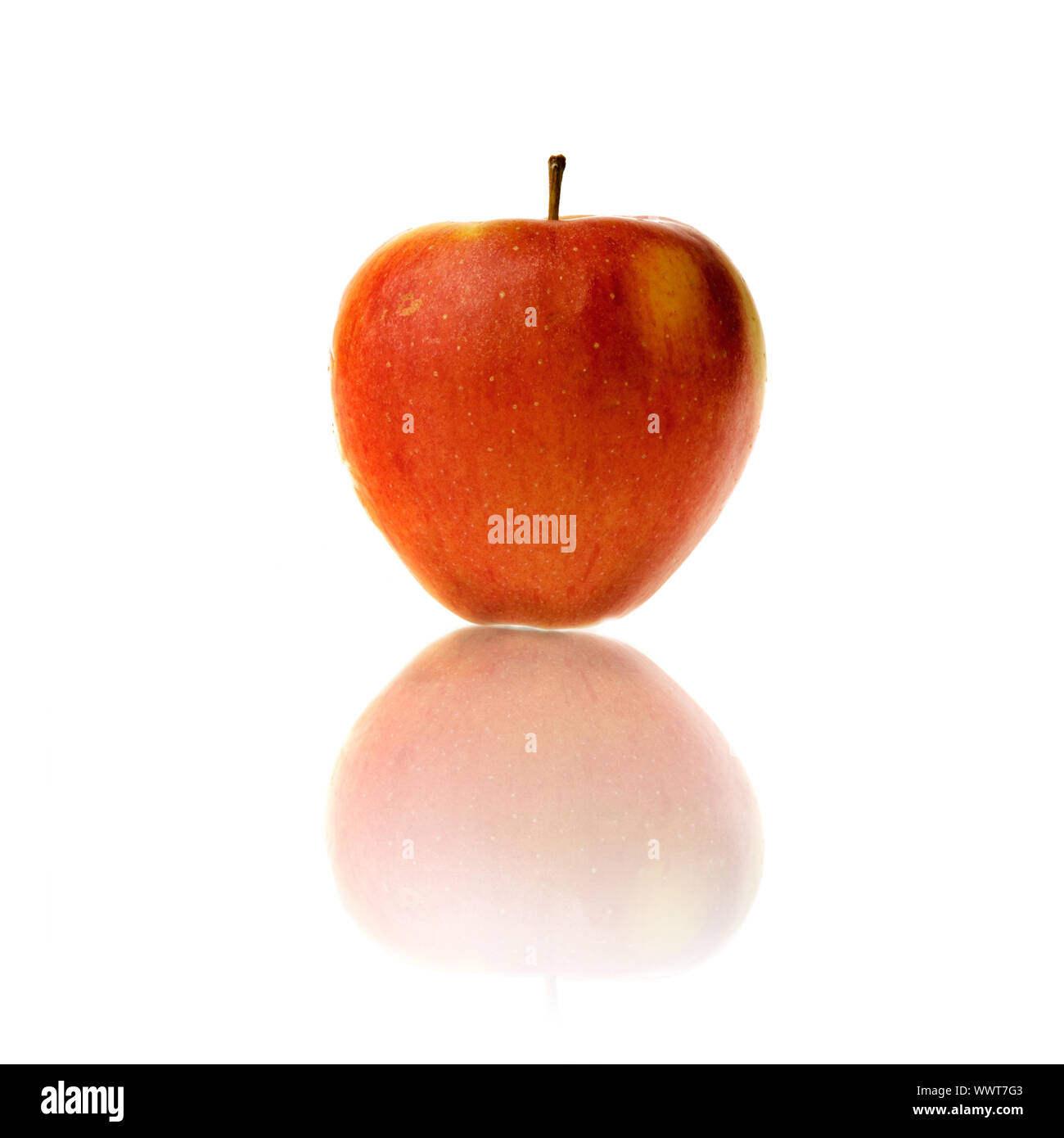 Apple with Reflection Stock Photo - Alamy