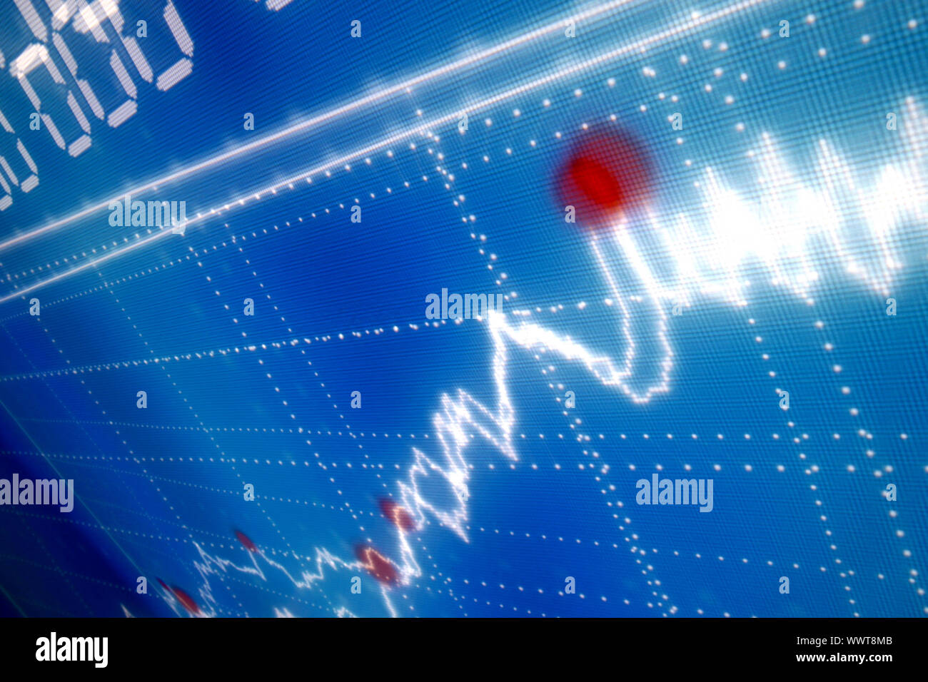 blue business graph abstract background Stock Photo - Alamy