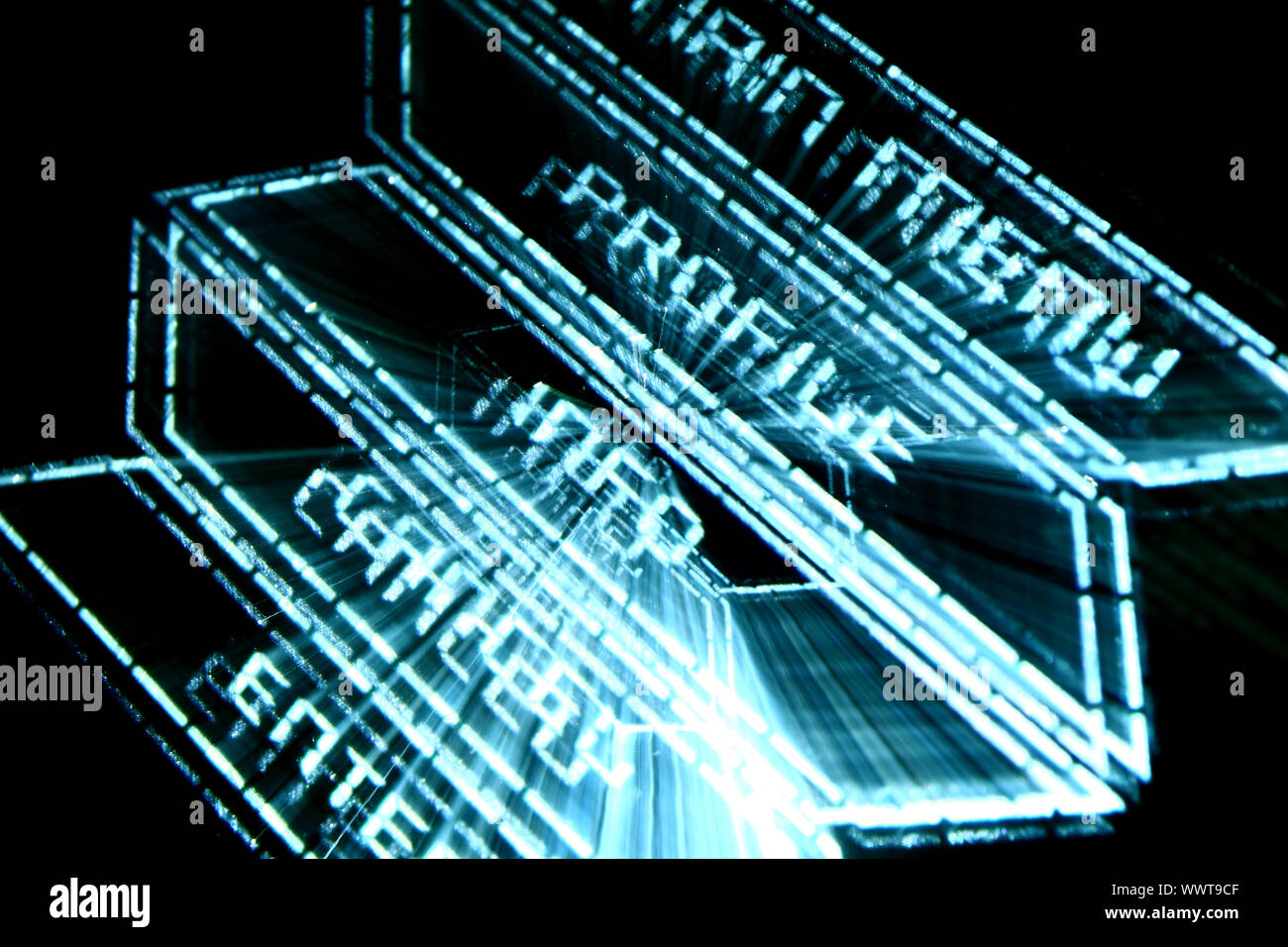 abstract main menu buttons in dark Stock Photo - Alamy