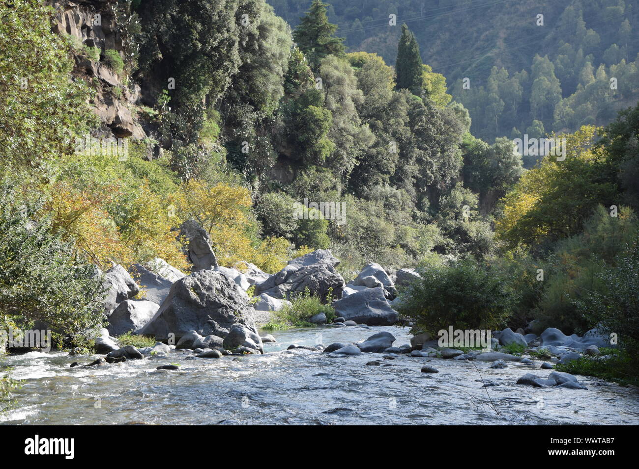 Alcantara Gorge, Sicily Stock Photo - Alamy