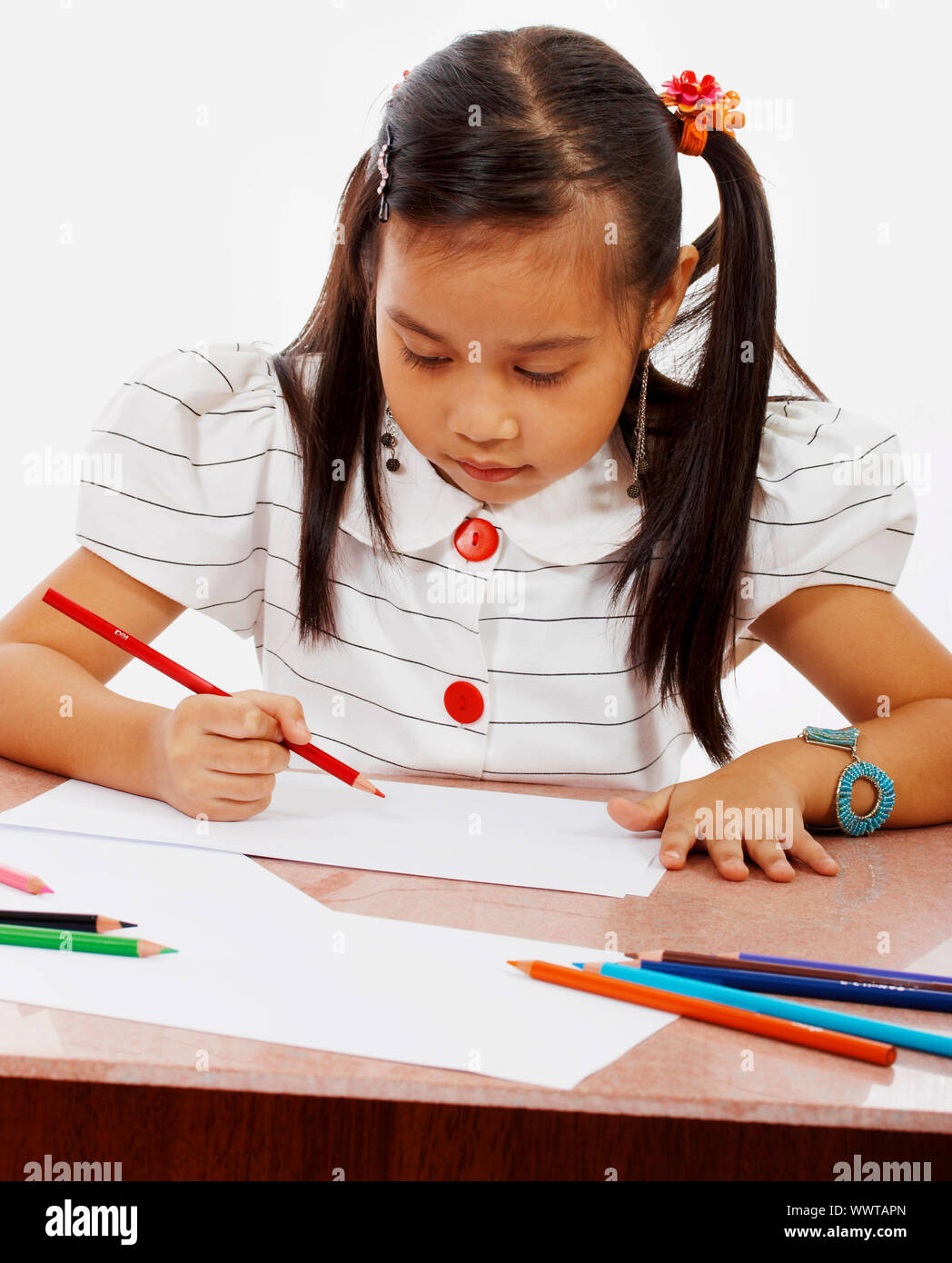 Writing child draft hi-res stock photography and images - Alamy